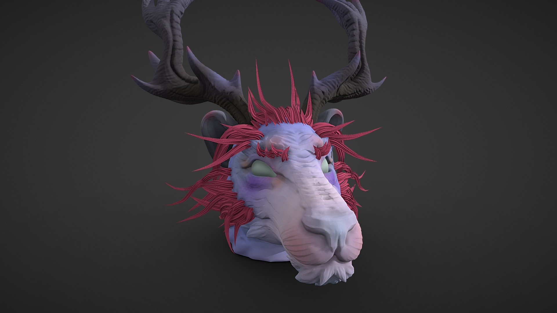 Fantasy Tiger Dragon Head Sculpt - Buy Royalty Free 3D model by ...