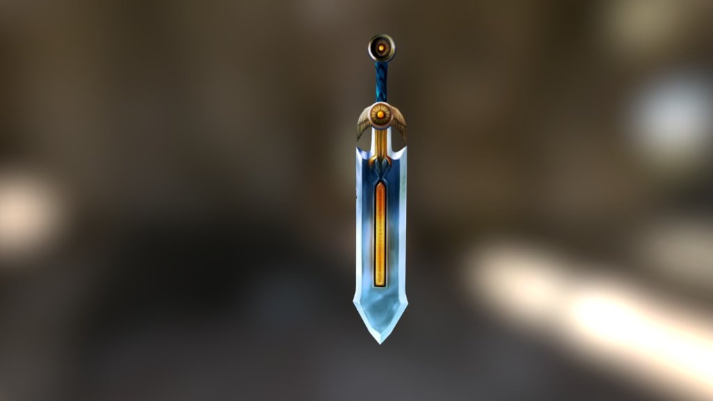 Fantasy Sword handpainted - Download Free 3D model by xahe [516d743 ...