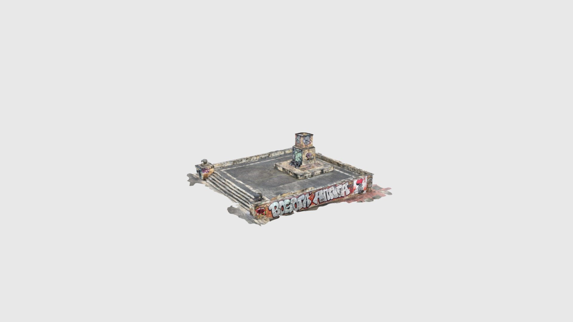 Bogota Antifa Graffiti on pavilion - Download Free 3D model by fred ...