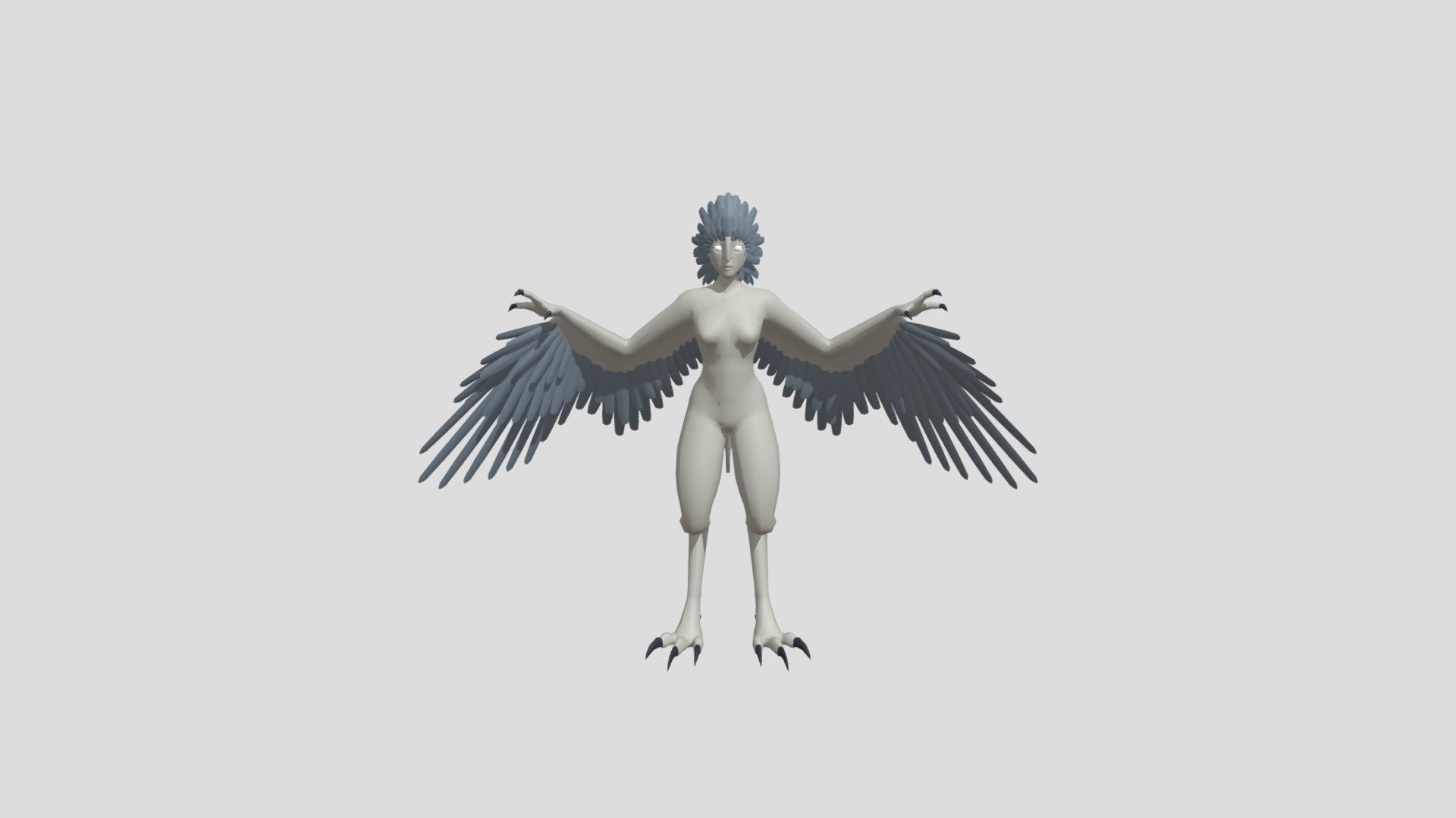Weekly 36 Harpy - Download Free 3D model by CaffeinePainter [517115f ...