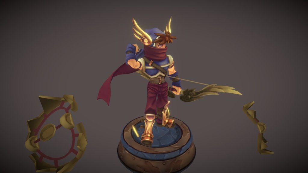 Archer Male Pose - 3D model by Pete Gandia (@madmagnusx) [5171d35 ...