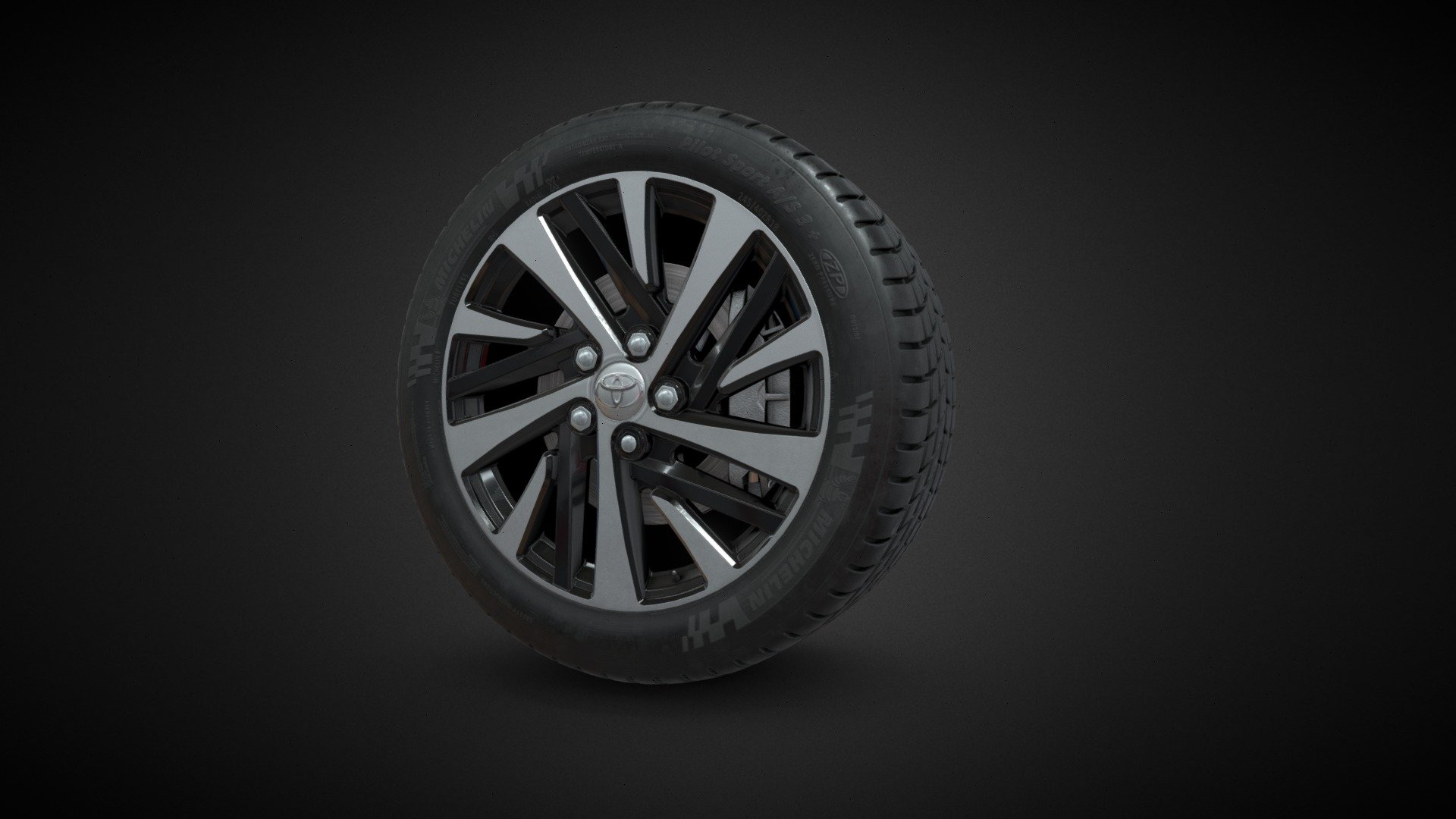 Alloy Wheel - Download Free 3D model by Pkens [517248a] - Sketchfab