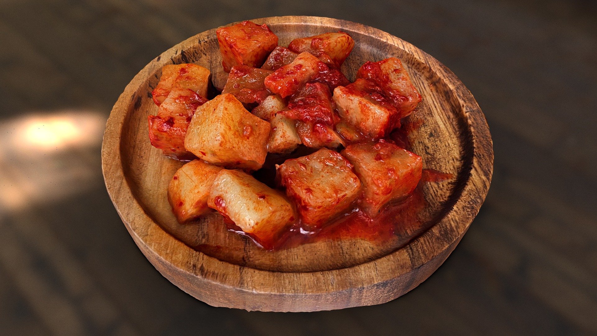 Radish kimchi "깍두기2" - 3D model by meta vision (@animakid) [51748a2 ...