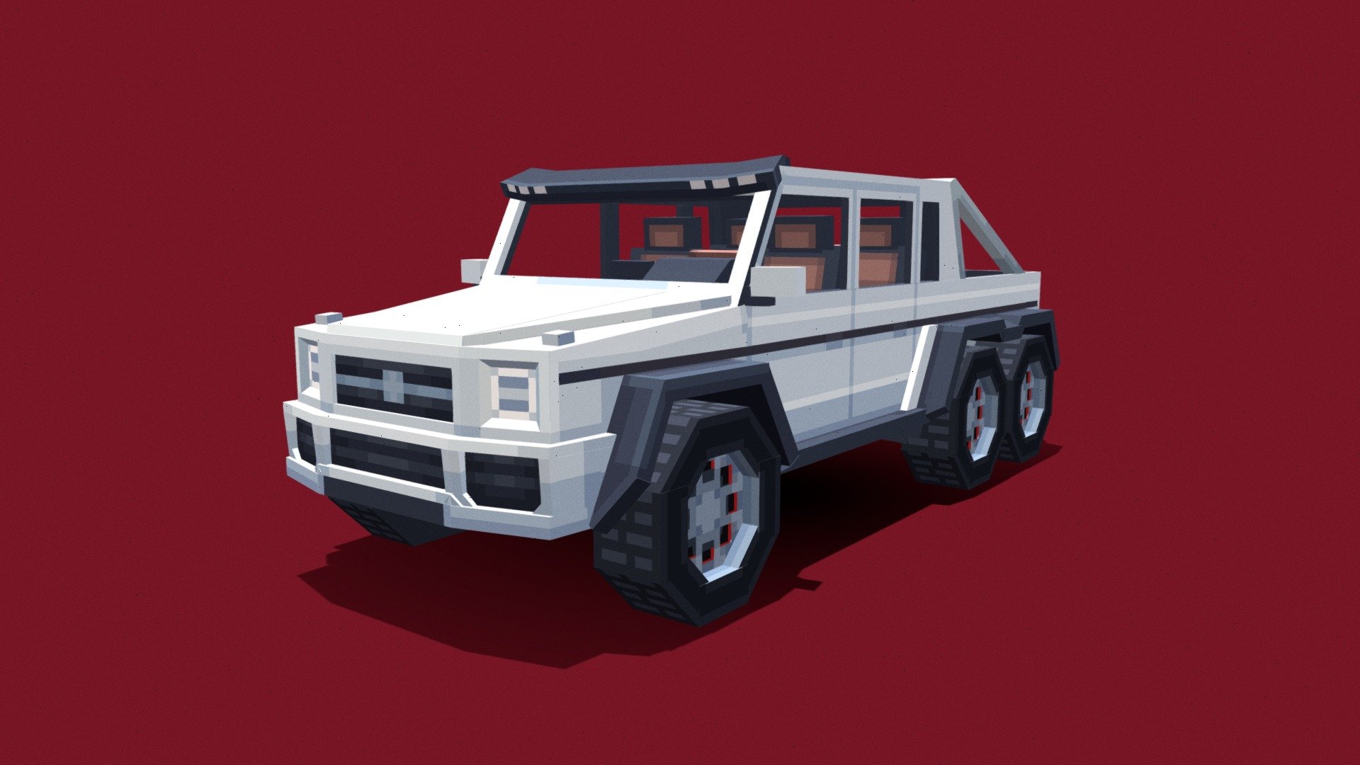 G63 6X6 Minecraft - 3D model by kaaniva [5174b55] - Sketchfab