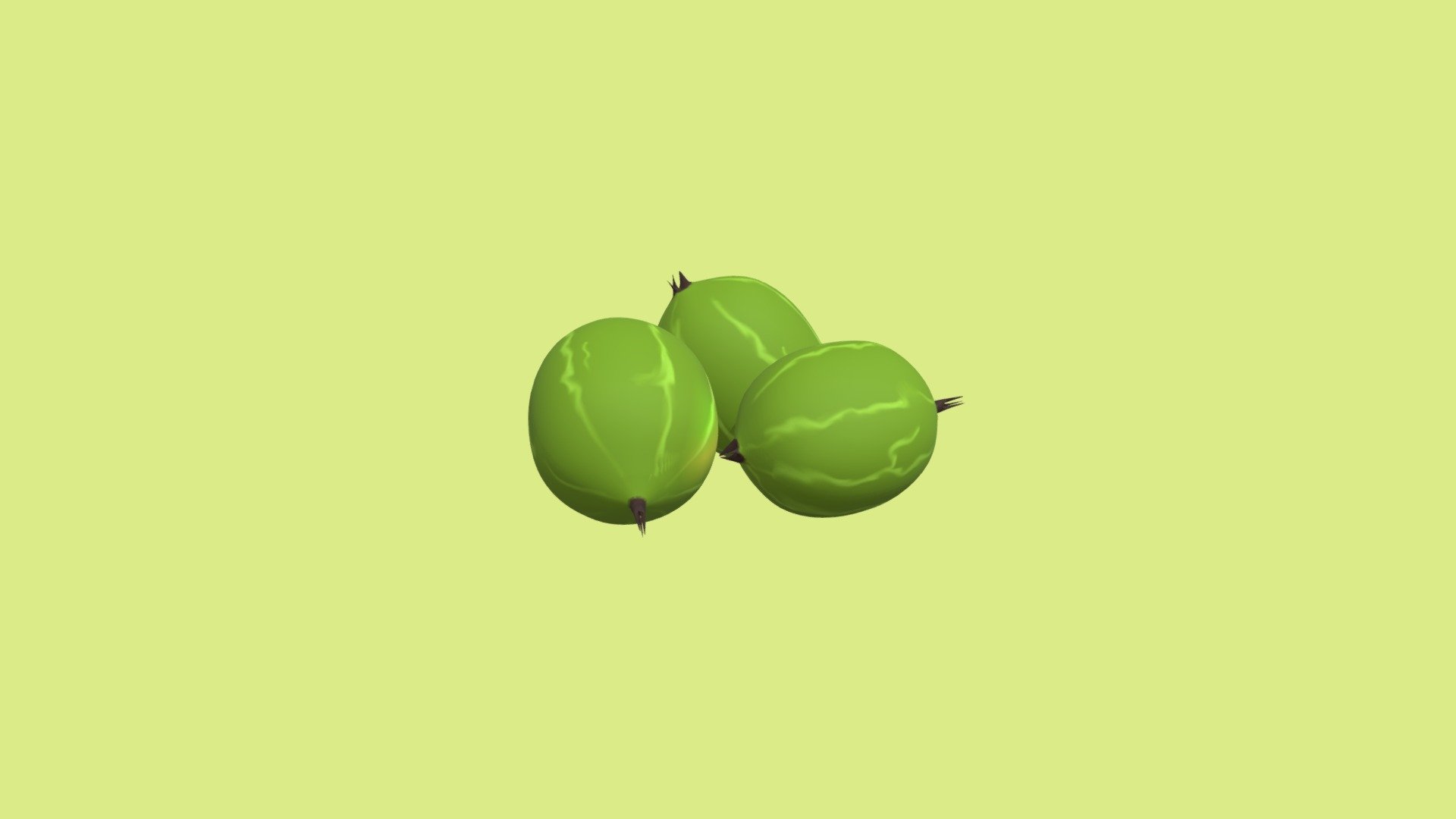 Gooseberry Fruit - 3D model by sebisaku [5175b09] - Sketchfab