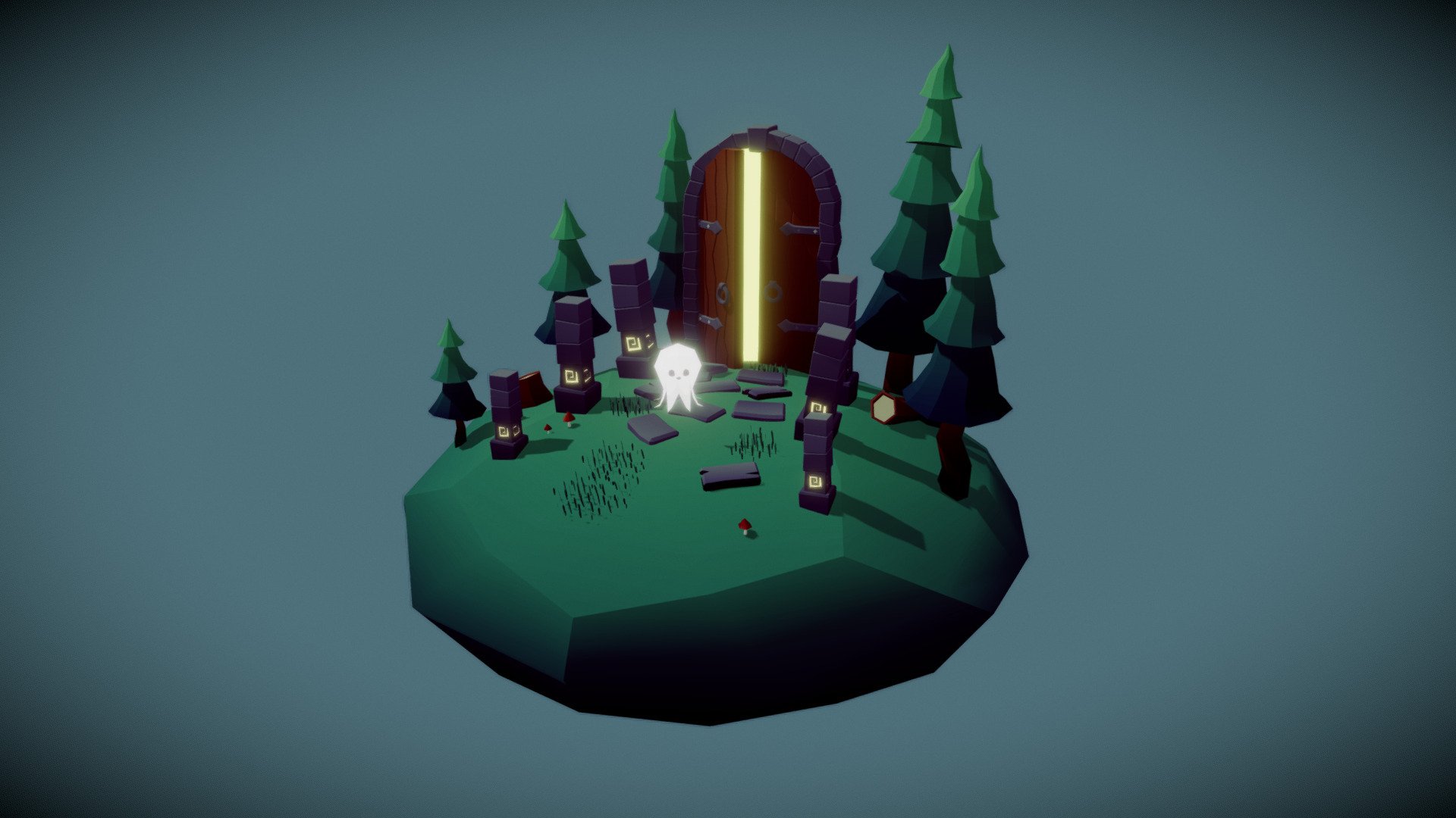 Ghostly Door - 3D model by DarkLilaLemon [5177e47] - Sketchfab