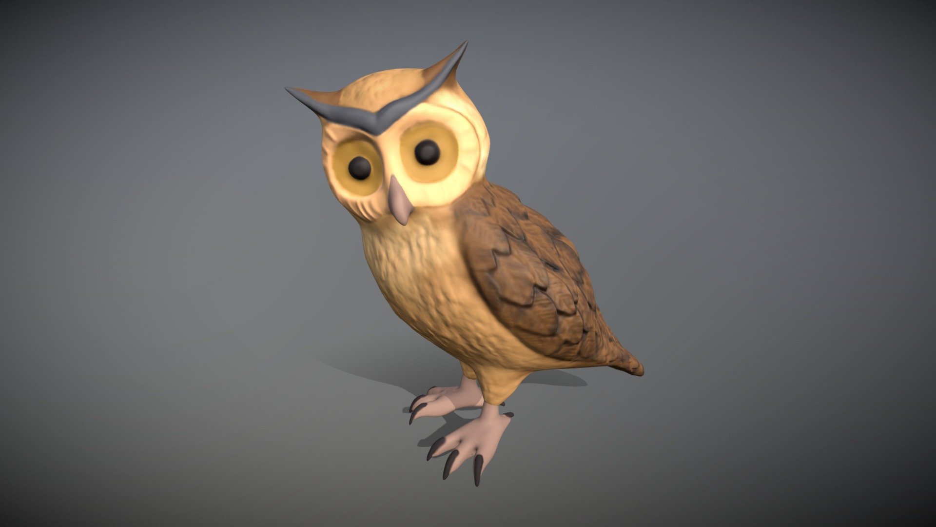 Owl Statue Figure - 3D model by QuantumBerry [51790a6] - Sketchfab
