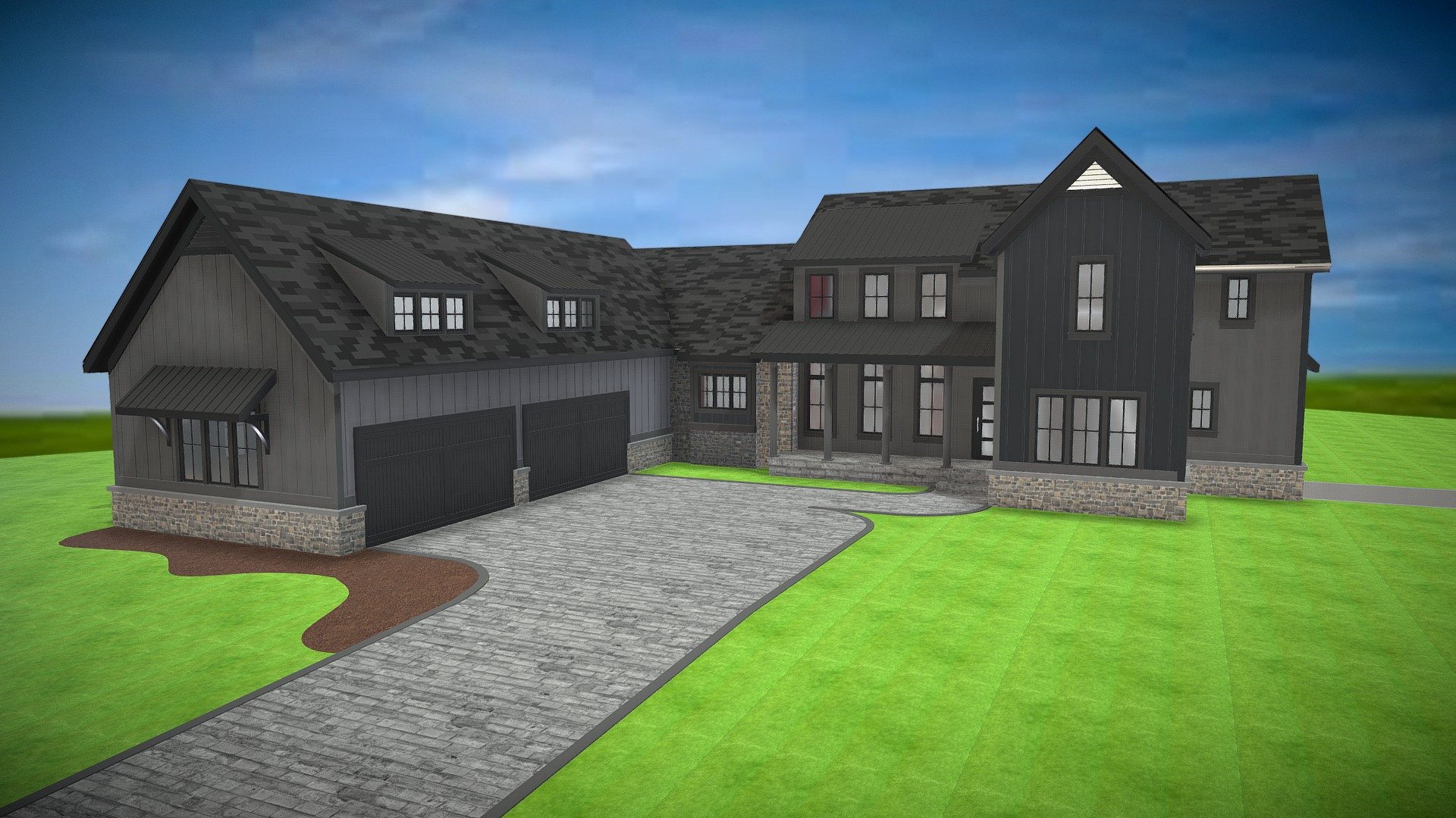 Garcia - 360 spin model of 3D house - 3D model by Render3DQuick ...