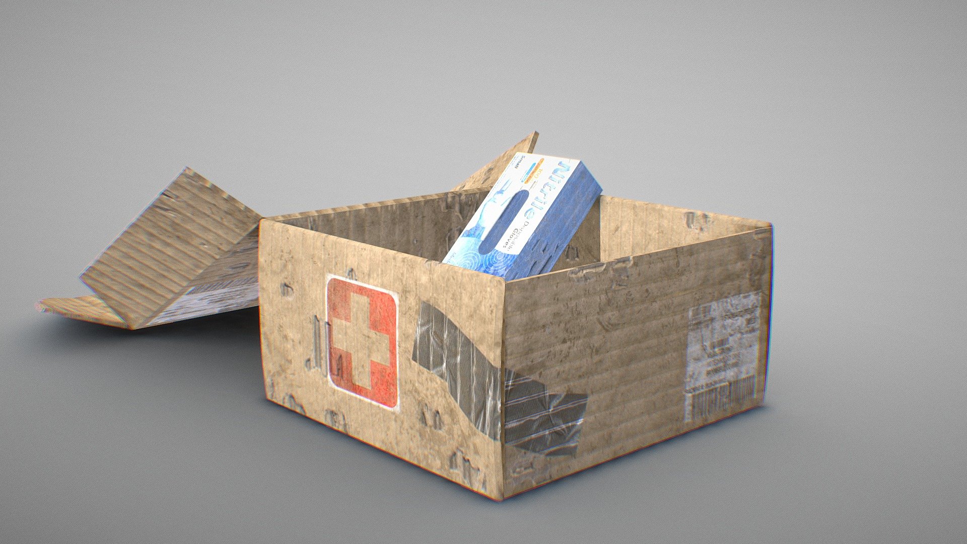 Cardboard Box - 3D model by Hassaan Atarji (@realsushi) [51794ac ...