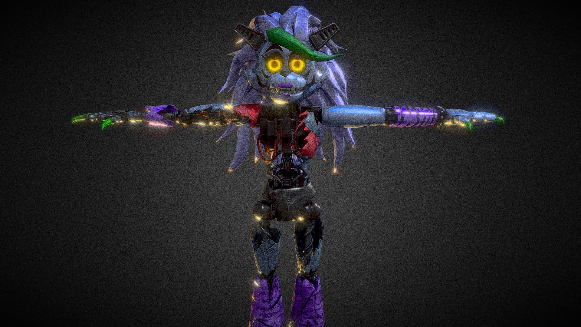 Fnaf SB Fixed Ruined Roxy - Download Free 3D model by skylajade69 ...
