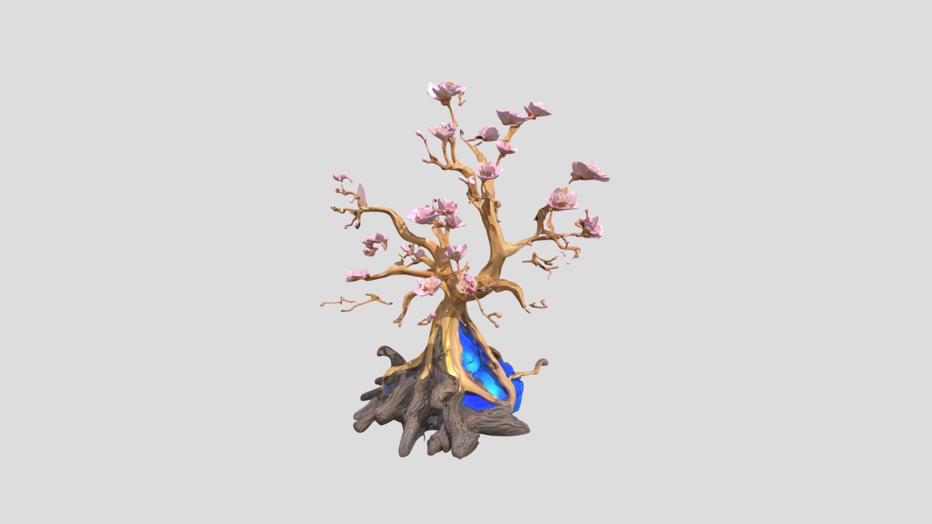 mystery sakura tree - 3D model by dinasan [517a9a0] - Sketchfab