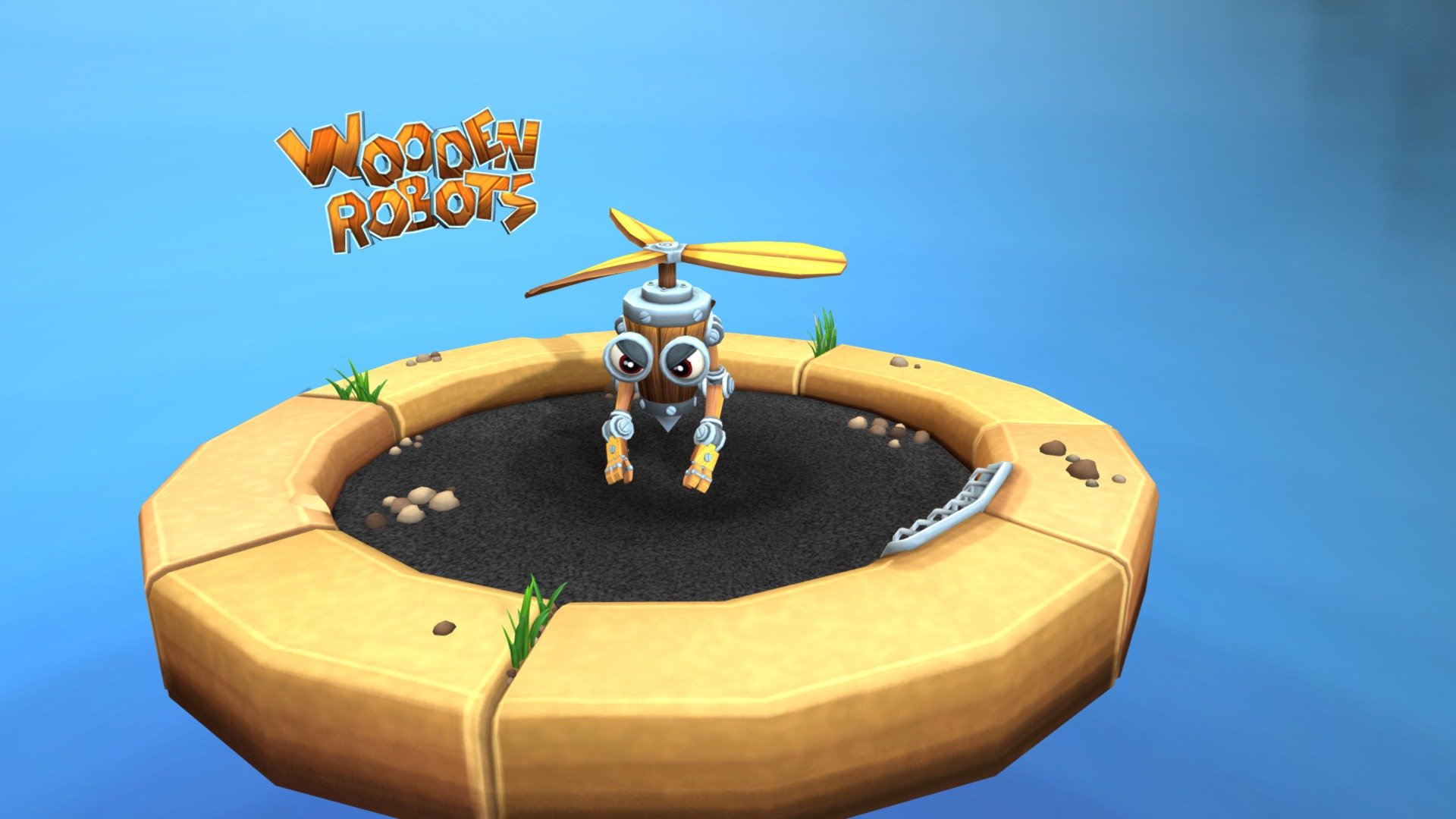 Wooden Robot : Kopter - 3D model by Djingarey Art (@DjingareyArt ...