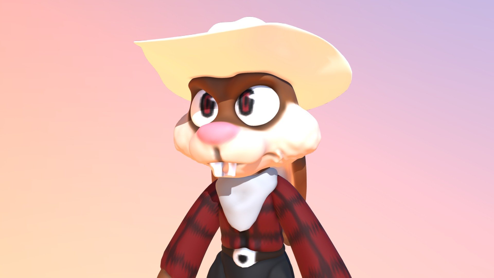 Jack H. Rabbit - 3D model by The fancy bear (@A_fancy_bear) [517bc4f ...