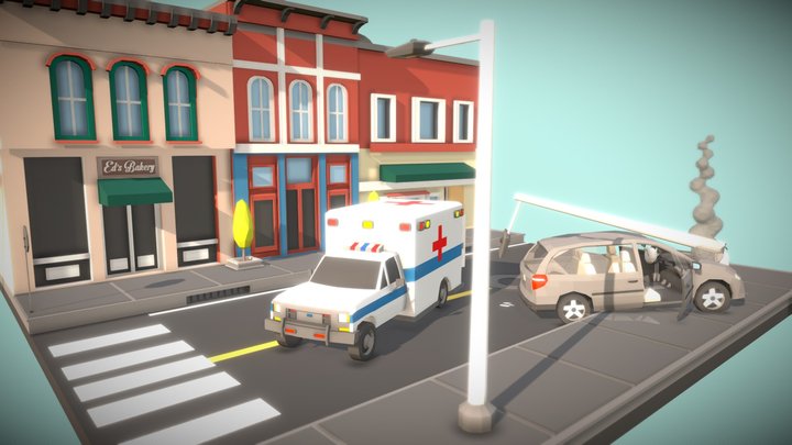 Carcrash 3D models - Sketchfab