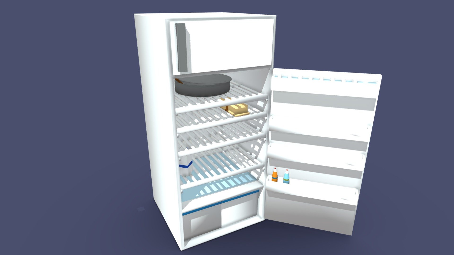 Fridge - Download Free 3D model by Bora Özakaltun (@boraozakaltun ...