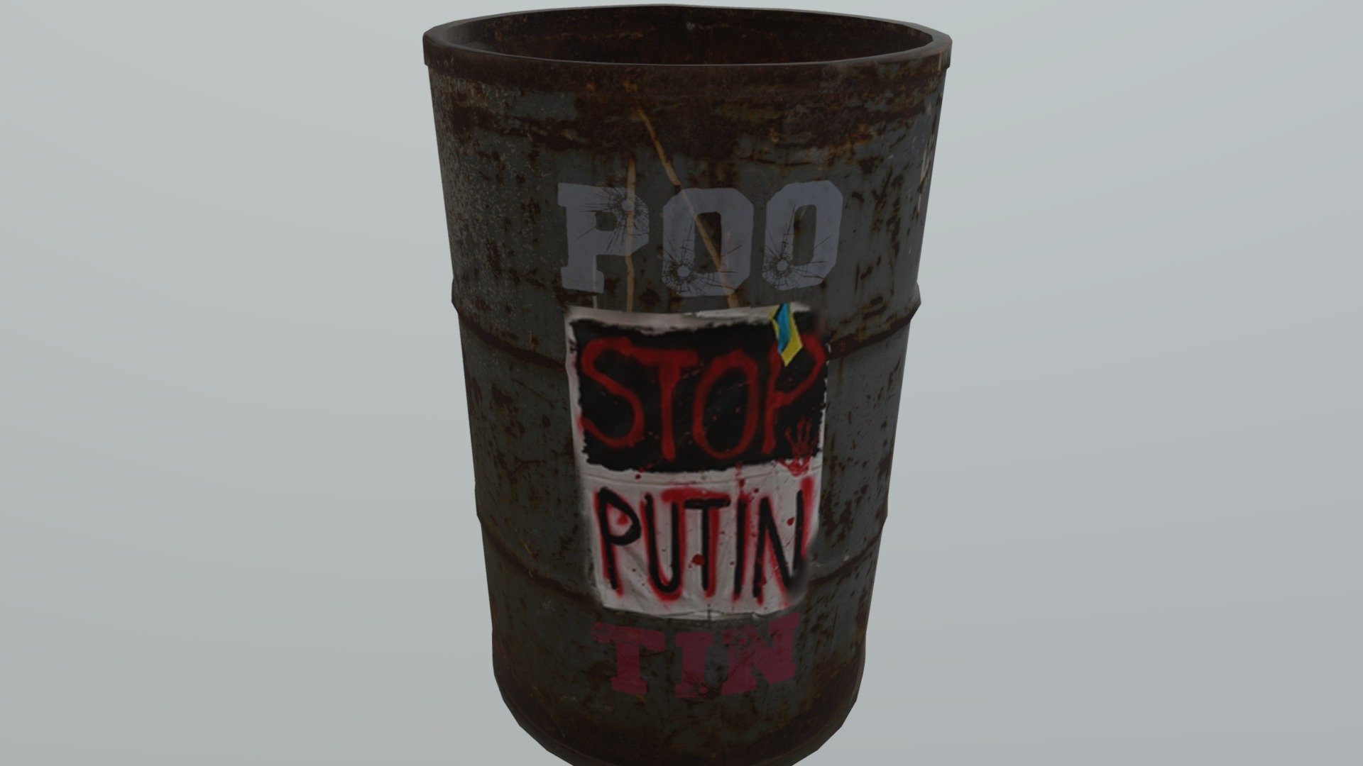 Barrel_pooTin - Download Free 3D model by vbohdan [517e4a0] - Sketchfab