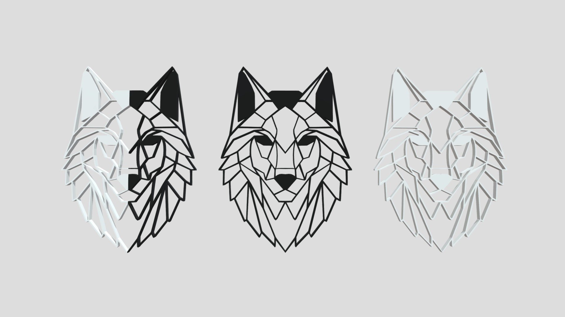 Wolf Art - 3D model by Tomhaus [5180105] - Sketchfab