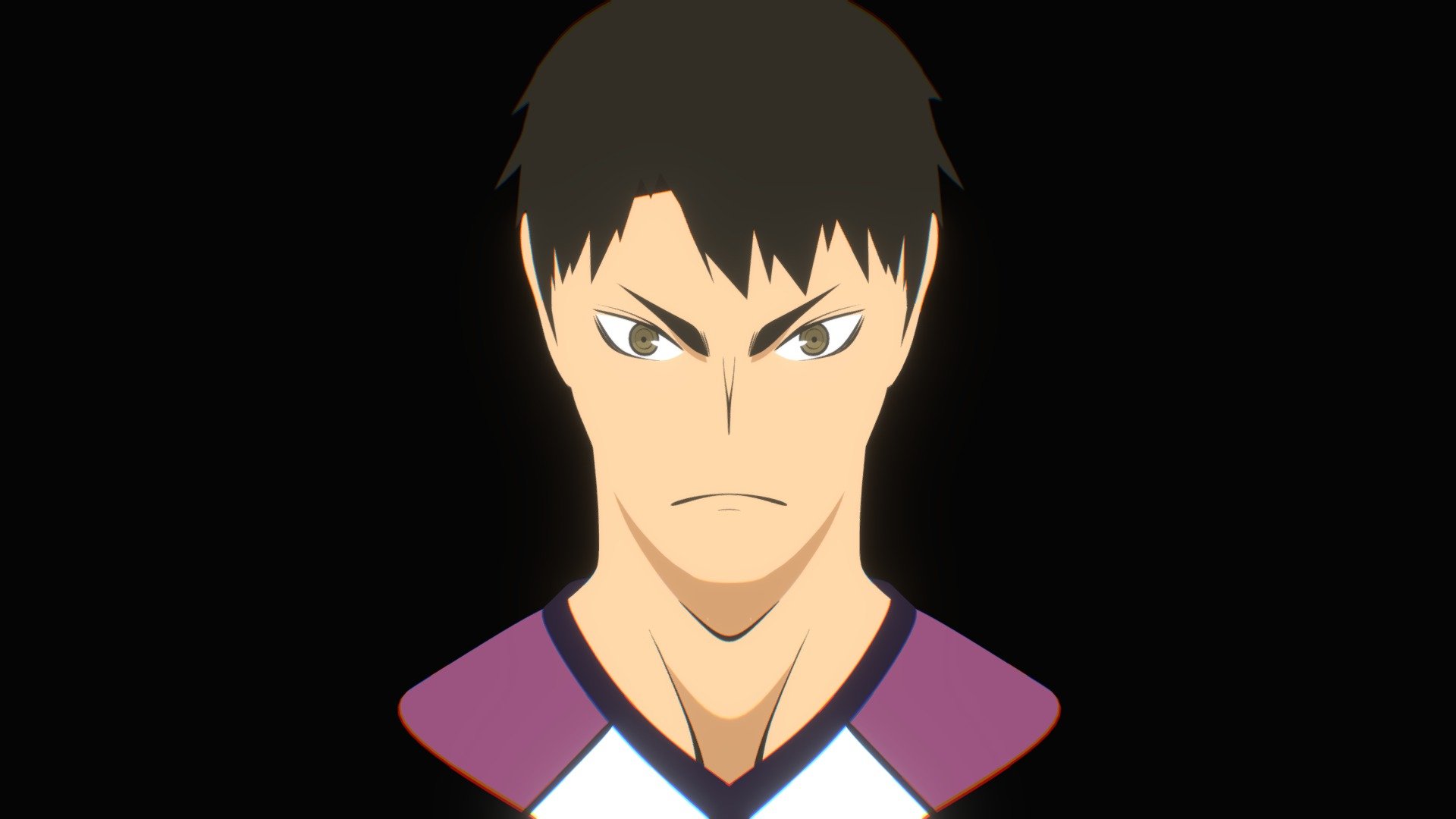 Ushiwaka Wakatoshi - 3D model by 狼 Ōkami (@JulOlvera) [5180db3] - Sketchfab