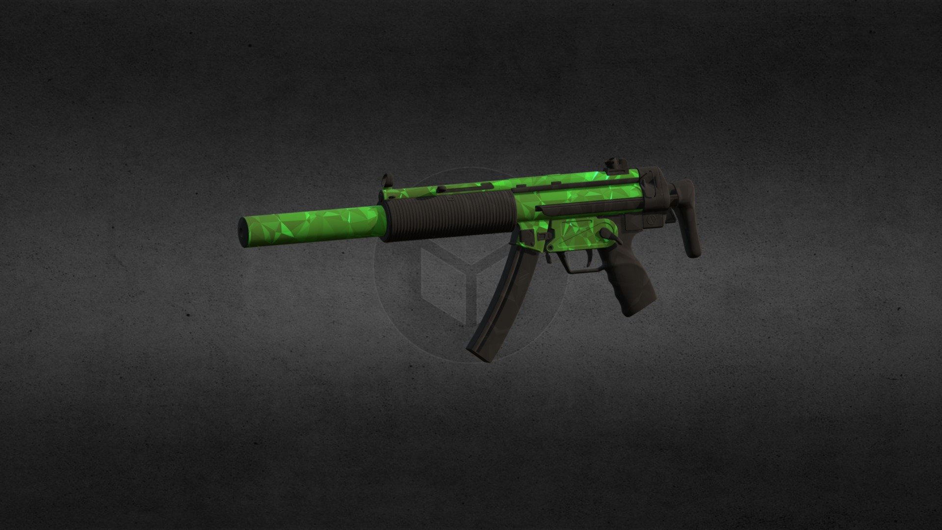 Mp5 Green - 3D model by killjoy [5181c50] - Sketchfab
