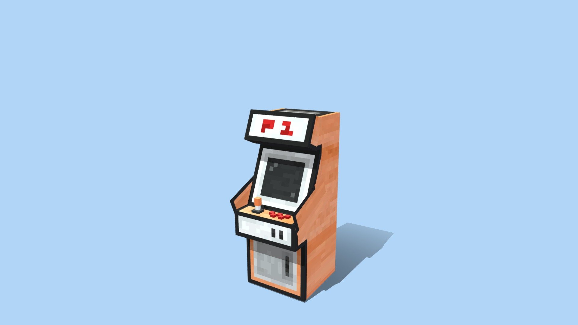 Arcade Orange - 3D model by glxtxh [5183476] - Sketchfab