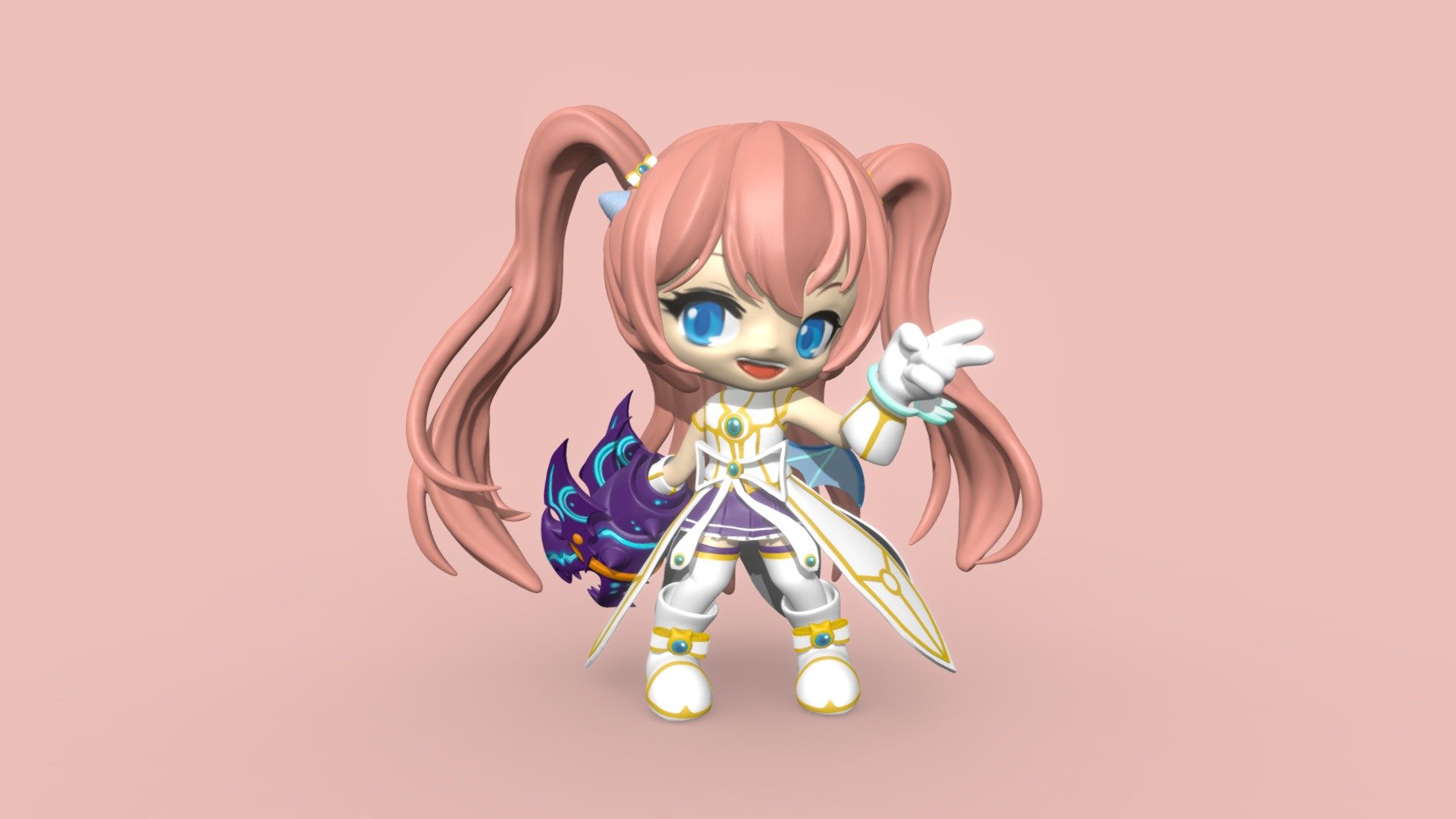 Angelicbuster - maplestory - 3D model by ncolorddongn [5183f23] - Sketchfab