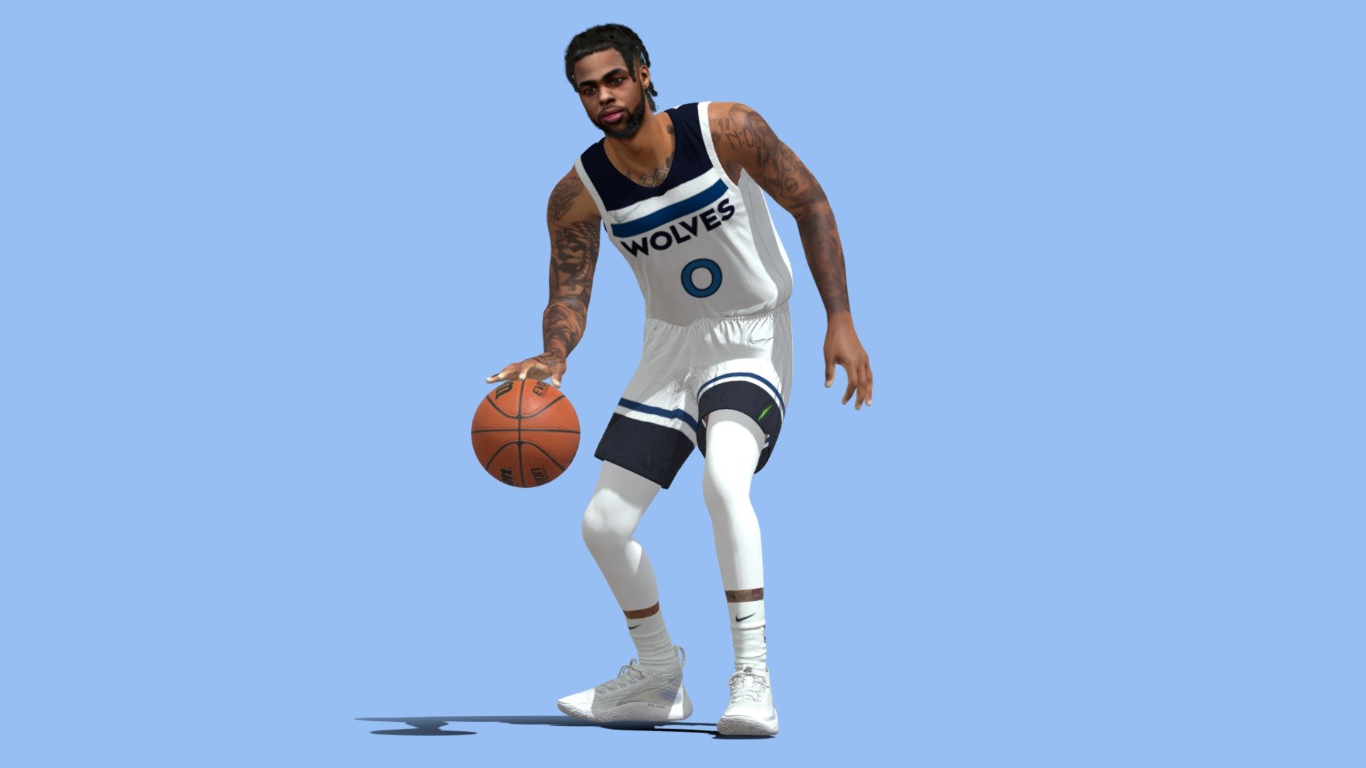 D' Angelo Russell Minnesota Timberwolves NBA - 3D model by 3dpassion ...