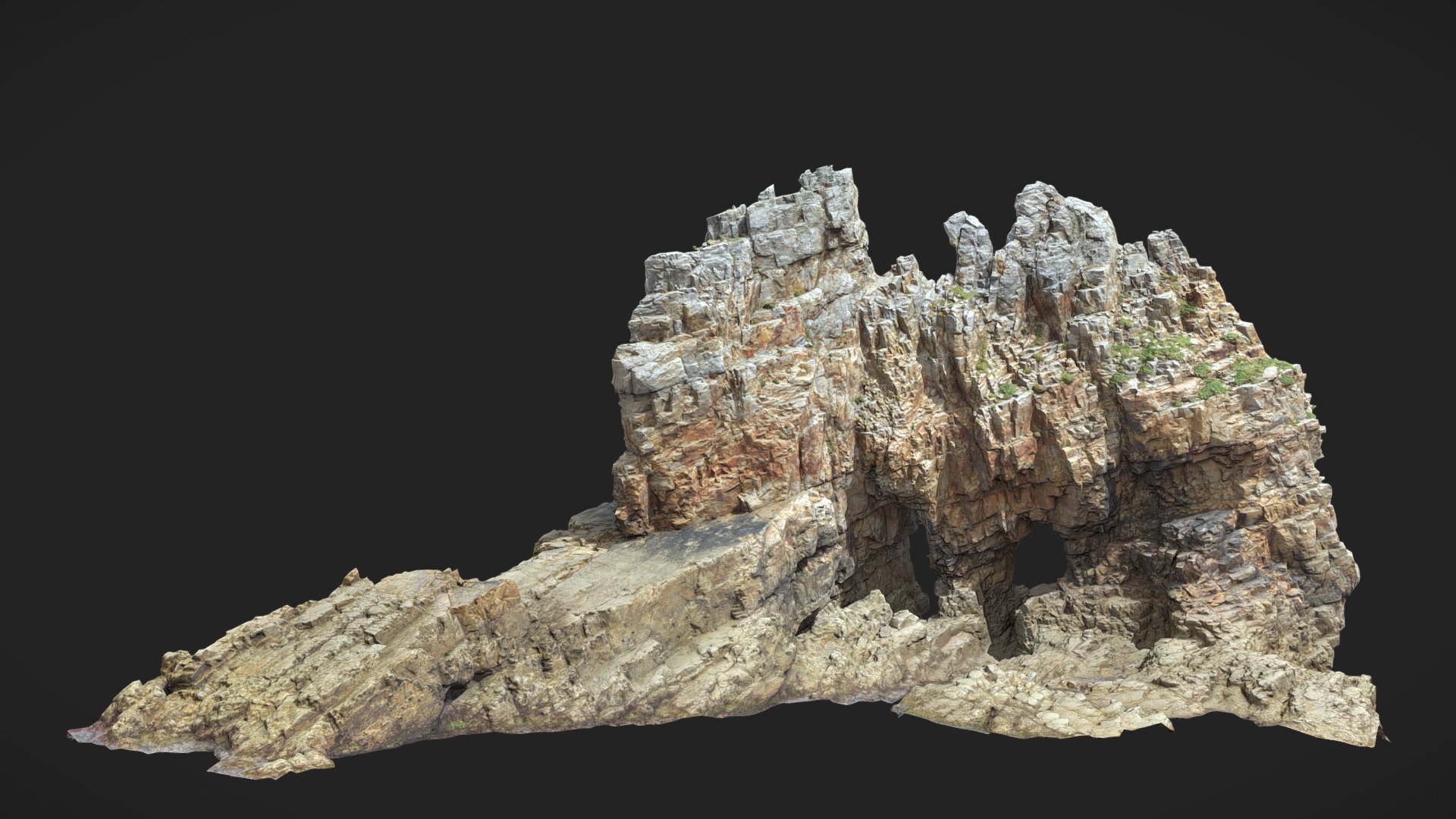 Big Coastal Cliff Formation Scan B - Buy Royalty Free 3D model by Per's ...
