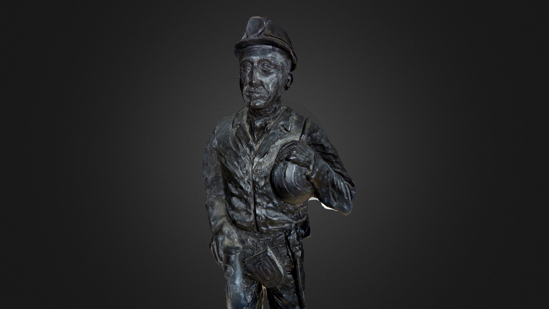 Coal Miner, Figurine made from Coal - 3D model by Arb Innovators ...