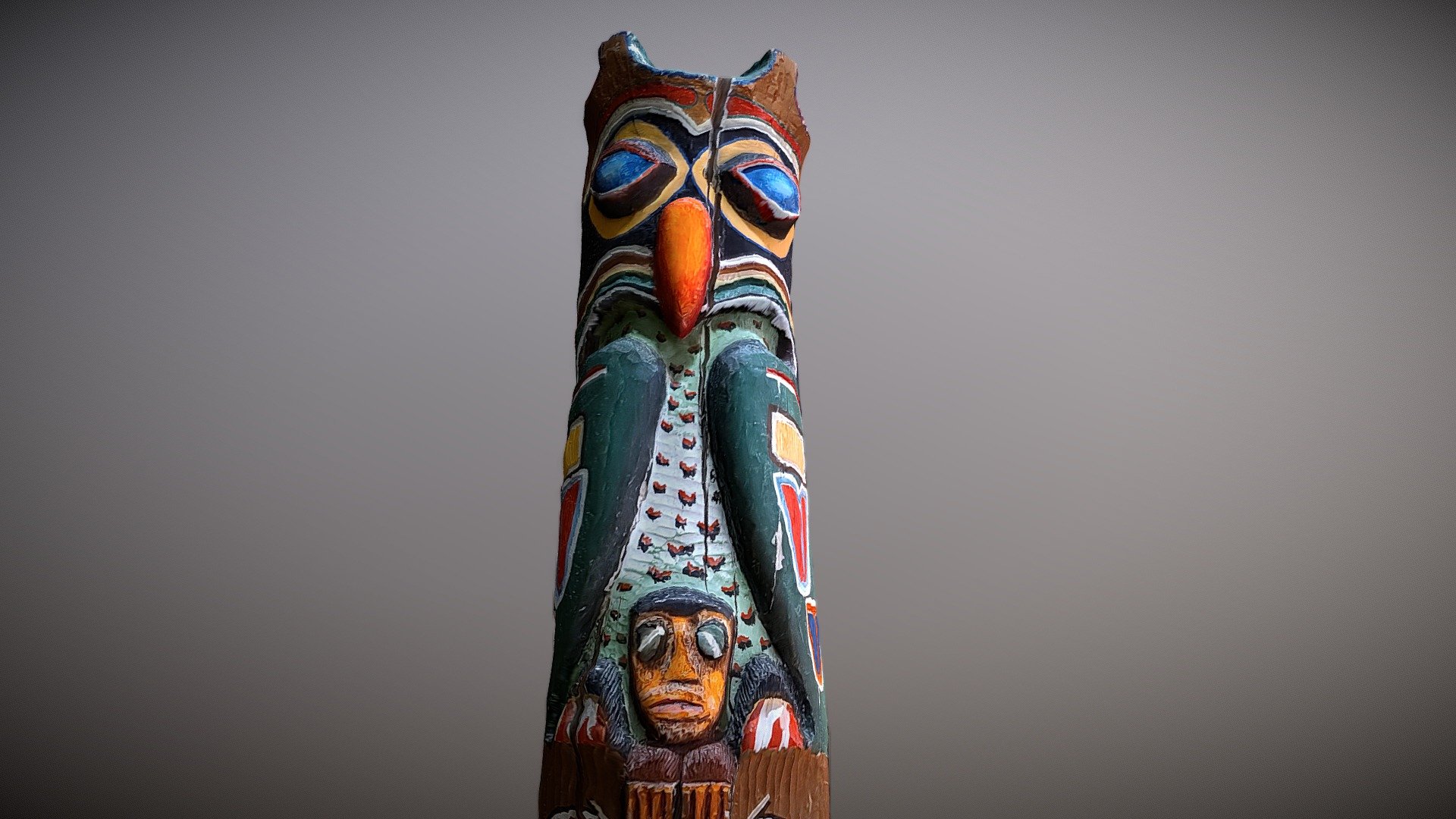 Sculpture du Musée Abénakis (Odanak) - 3D model by uhulabosnomades ...