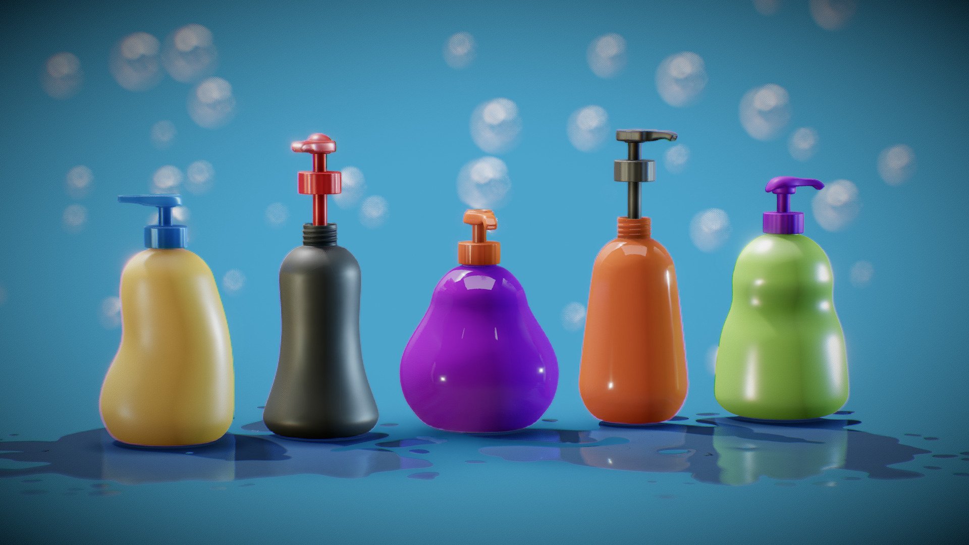 Fun Shaped Soap Dispensers - Buy Royalty Free 3D model by UJJWAL ...