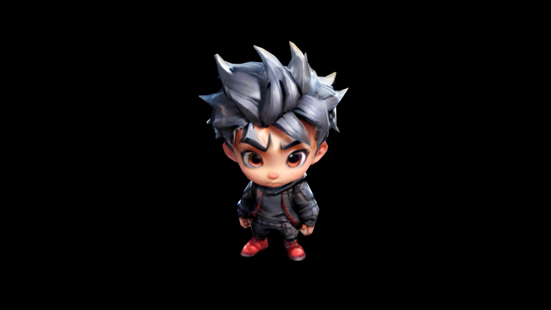 3D rendered animation of a cartoon boy with grey - Download Free 3D ...