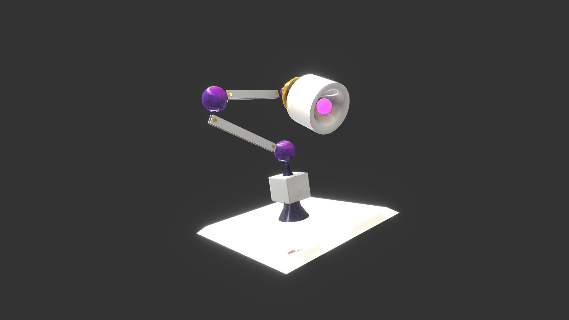 Futuristic Lamp - 3D model by DanyVanHellsing [5192cf8] - Sketchfab
