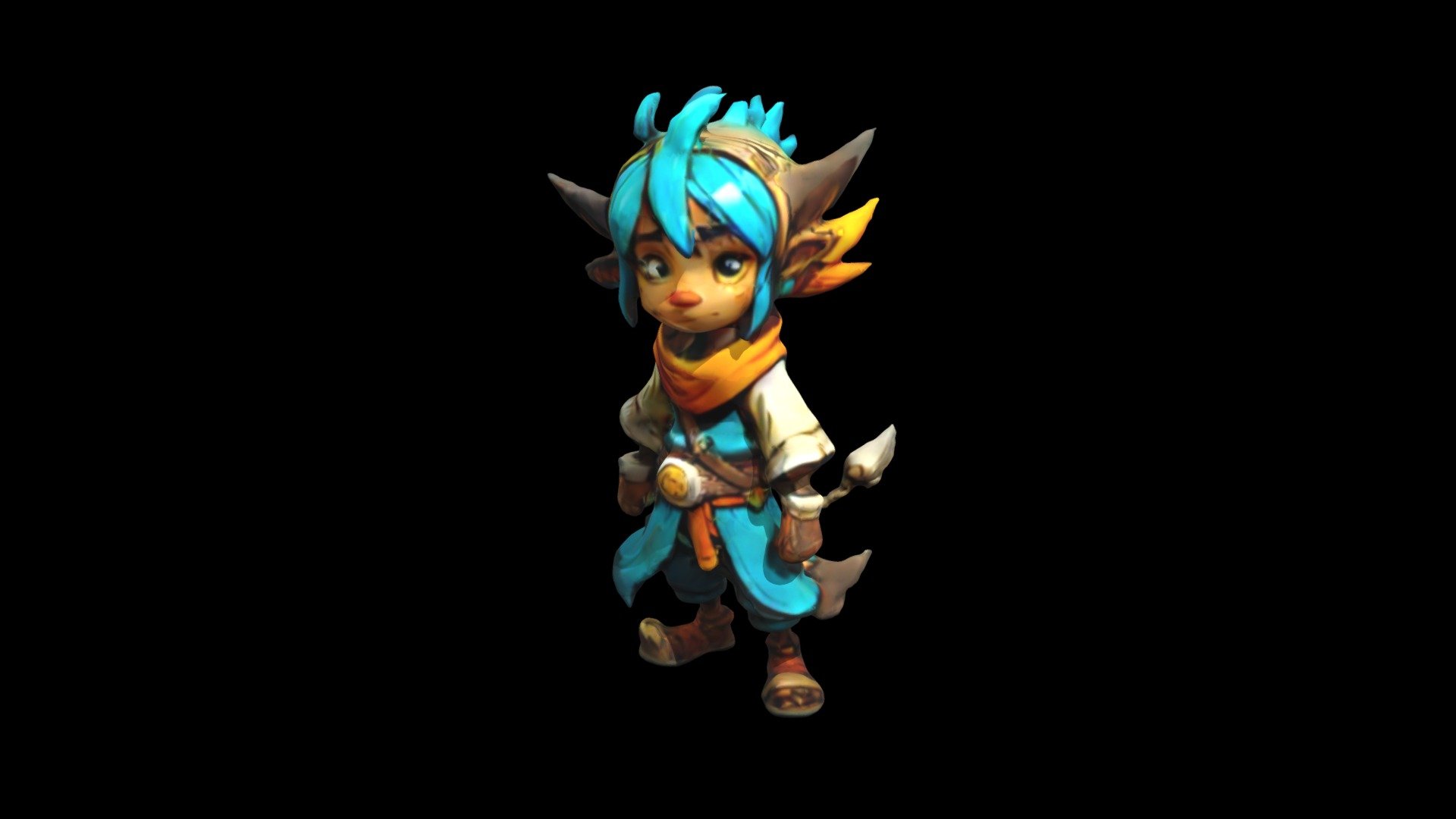 "Anime style illustration of a young, determined - Download Free 3D ...