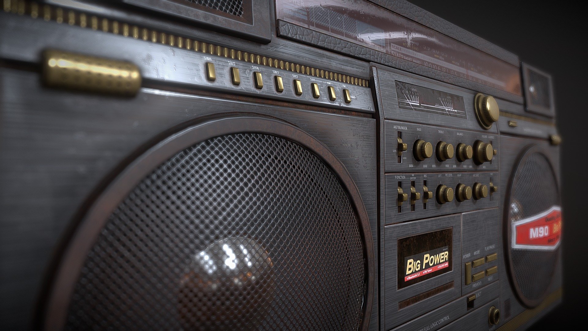 LowPoly_Boombox - 3D model by ghanshyammahour142 [5194cc2] - Sketchfab