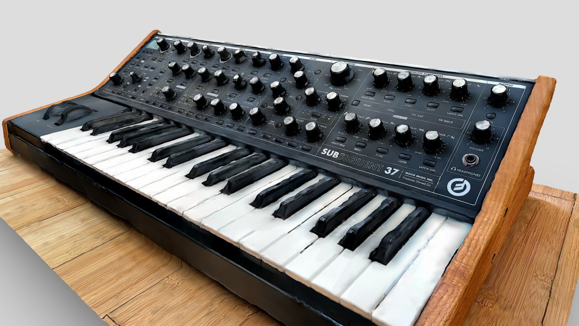 Moog Subsequent 37 - Analog Synthesizer Keyboard - 3D model by Andrew ...