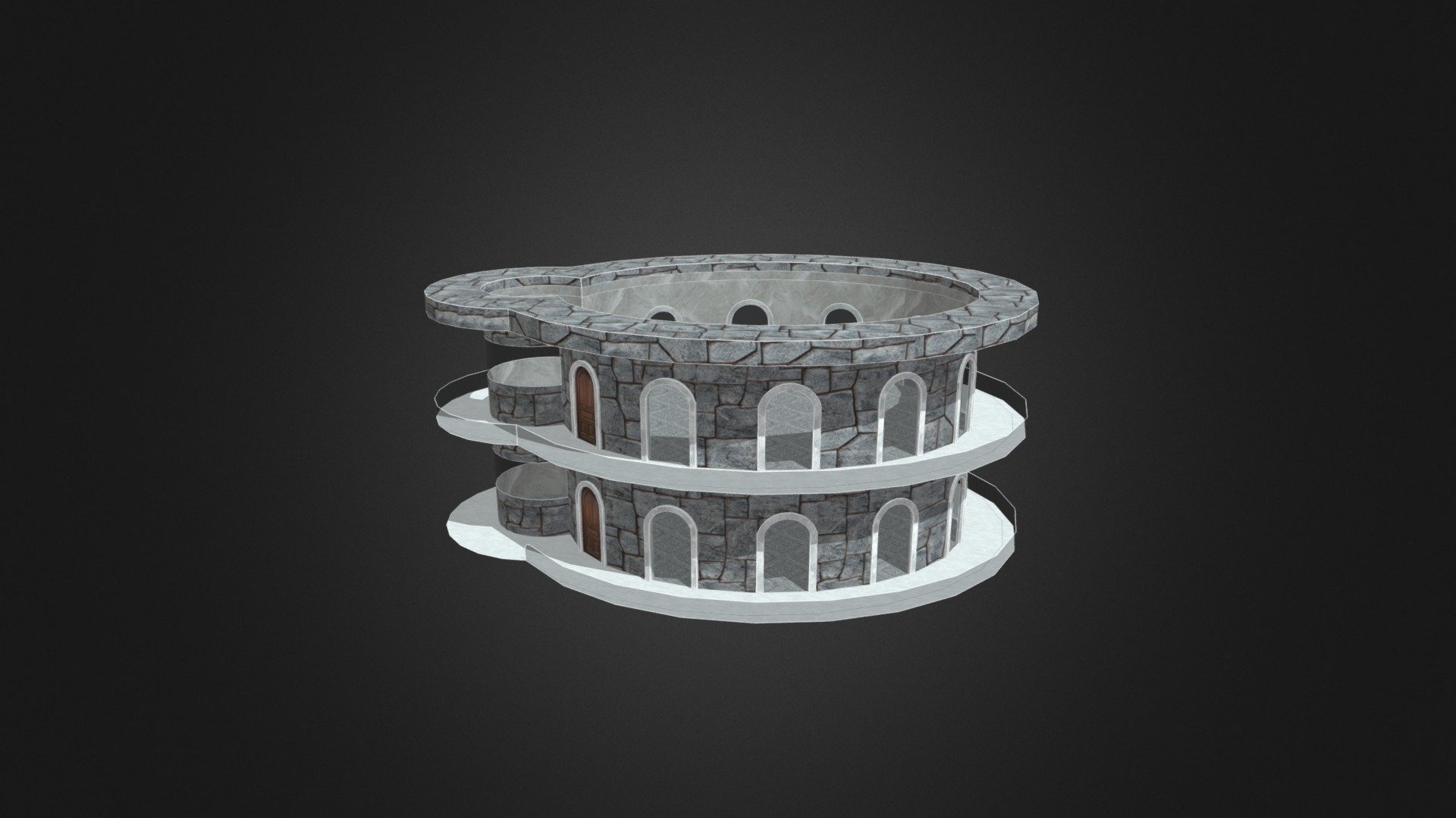 OVAL HOUSE - Download Free 3D model by shirlanne [51960ca] - Sketchfab