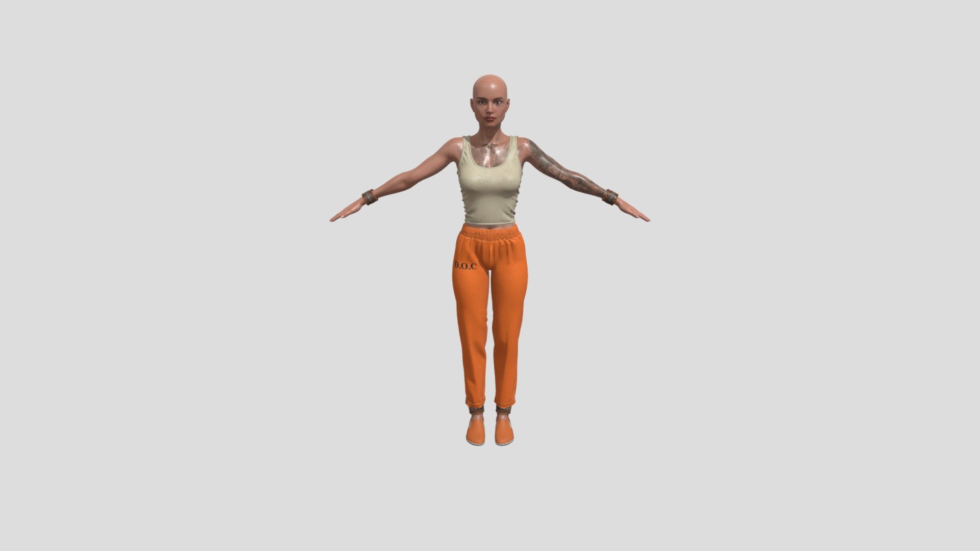 convict female - 3D model by Naz.MB [5196149] - Sketchfab