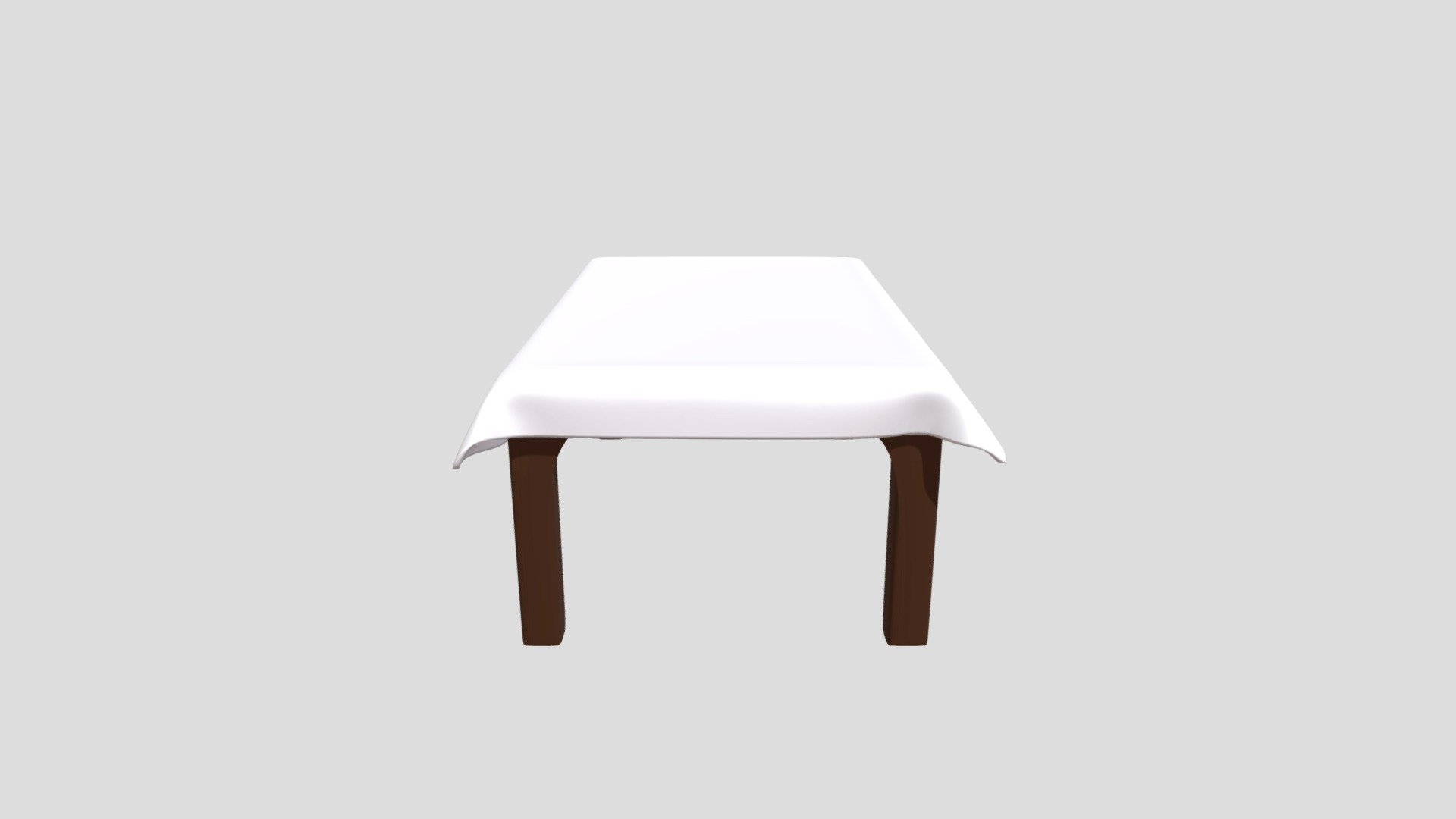 Tablewith Cloth - 3D model by Stella (@Ste11aLuna) [5198382] - Sketchfab