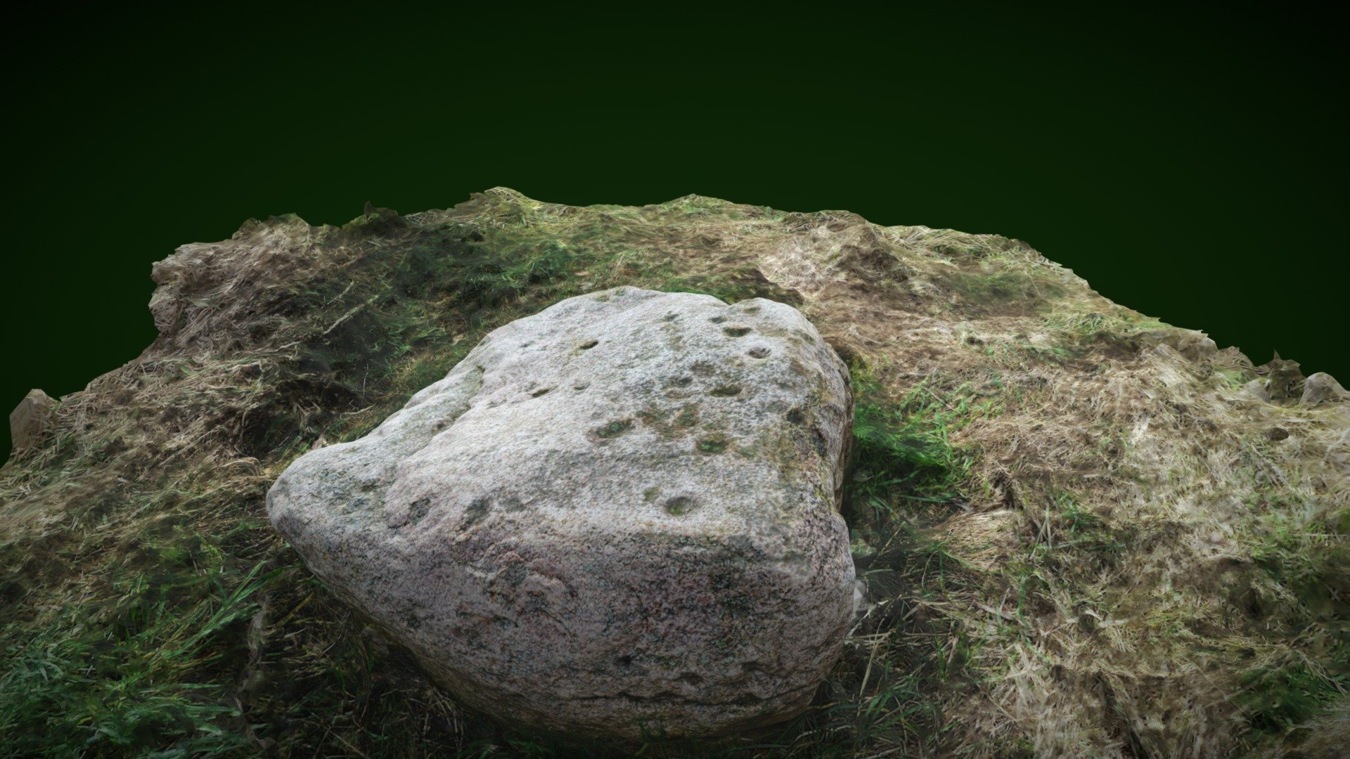 Stone with dimples, cup-marks - 3D model by Marek Schiller (@gmarasch ...