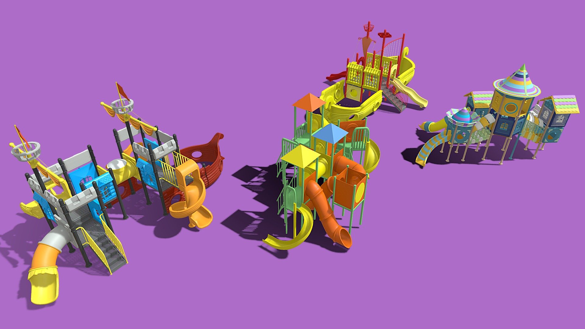 Children Playground - 3D model by Fabbri (@flaviafabbri) [519956e] - Sketchfab