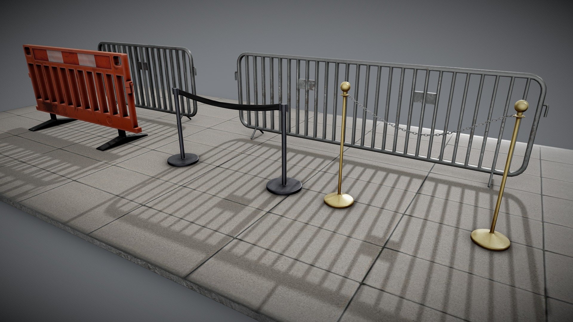 Modular Barrier selection - Buy Royalty Free 3D model by Sousinho ...