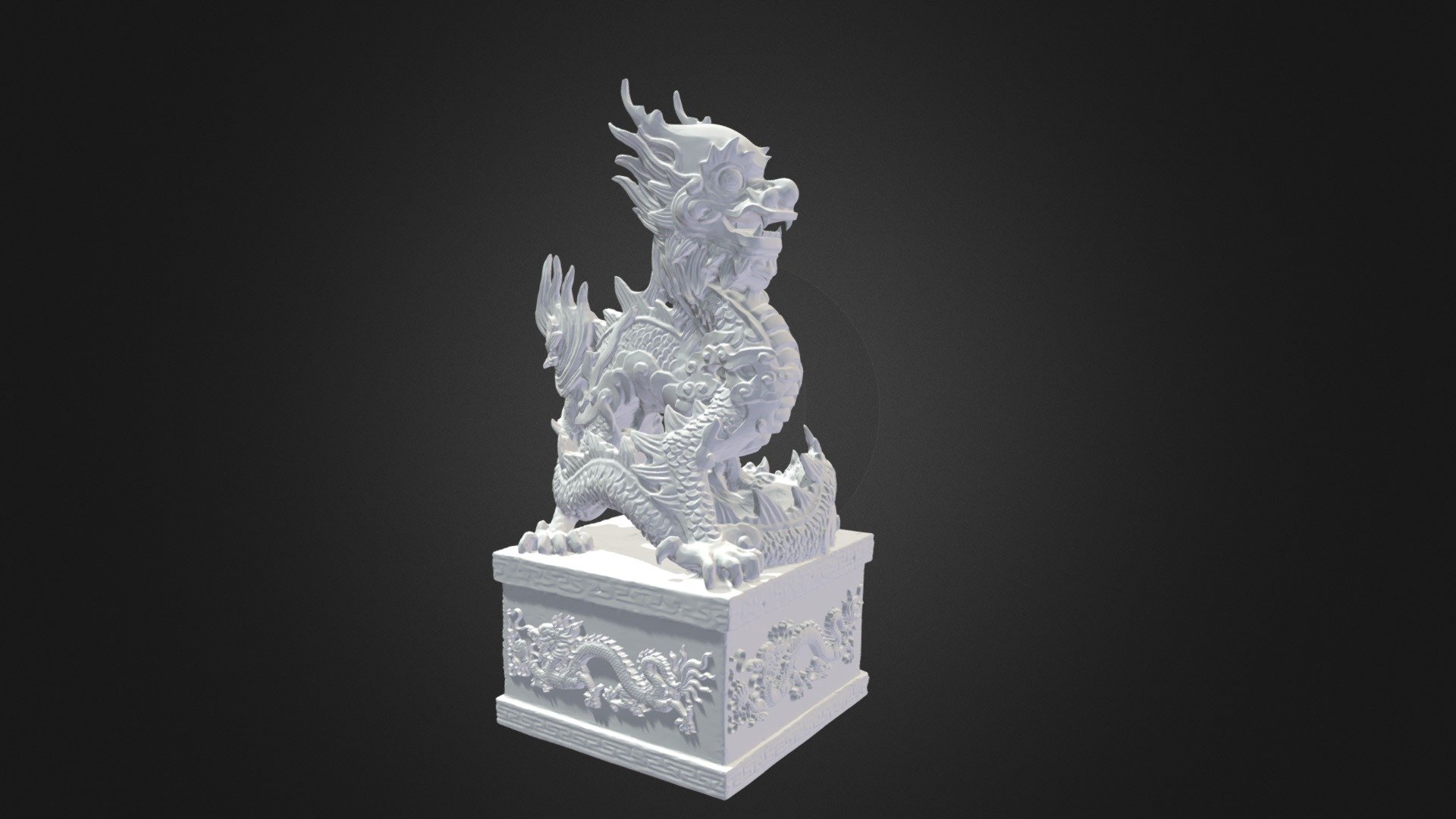 Dragon of the Nguyen Dynasty Sculpture - Download Free 3D model by ...
