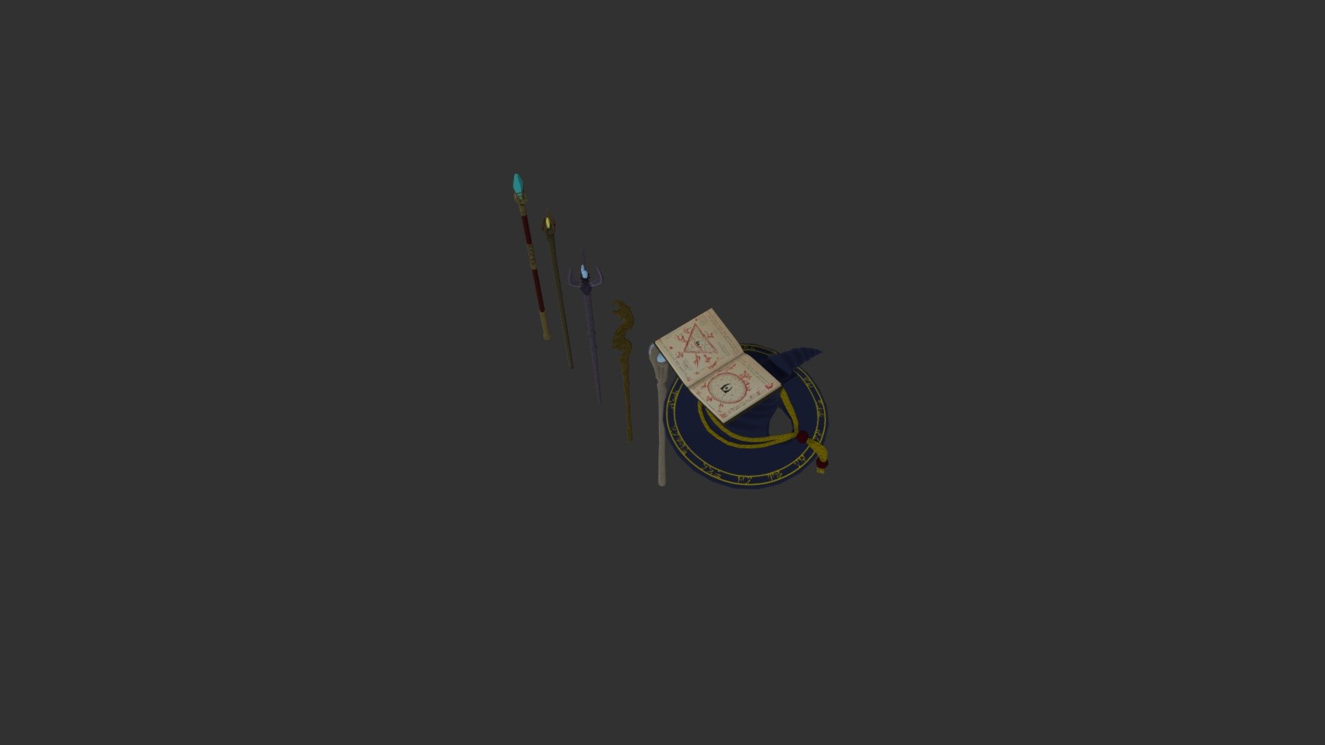 Wizard asset pack - 3D model by khailchips [519c924] - Sketchfab