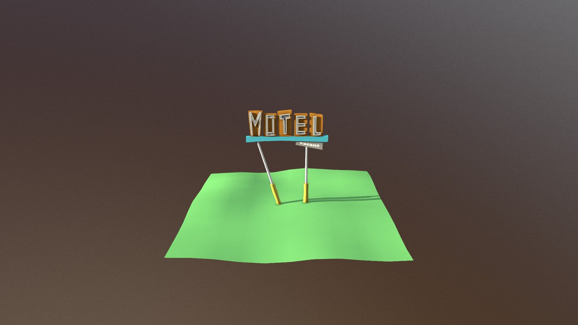 Stylised Motel Sign - Download Free 3D model by Remy Mccabrey ...