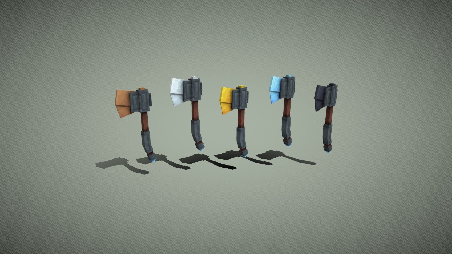 War Axes First Animation - 3D model by nitsan [519ec08] - Sketchfab