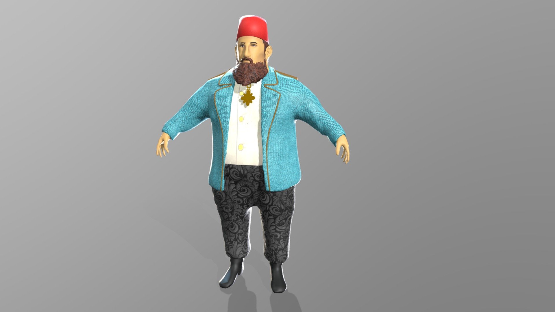 Sultan 2. Abdulhamid Han - Download Free 3D model by goblinshitt ...