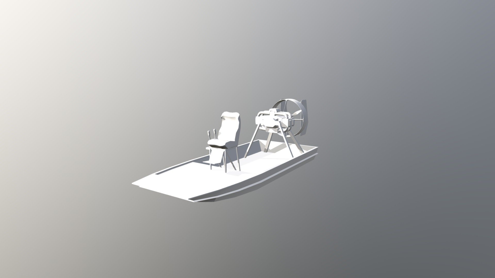 airboat - 3D model by tzaraujo [519fd8f] - Sketchfab