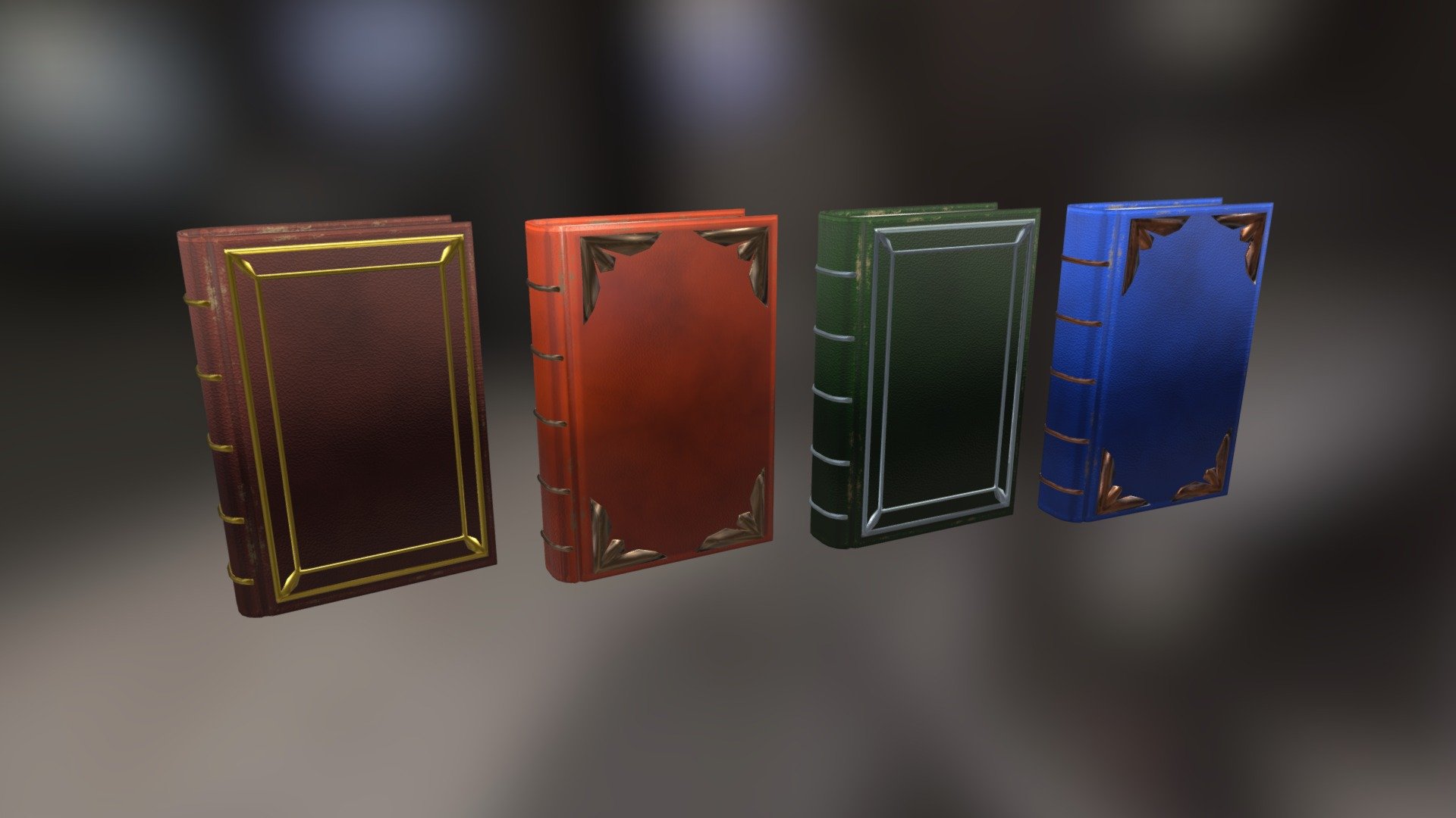 Books - Buy Royalty Free 3D model by ksaohub [51a00d2] - Sketchfab Store