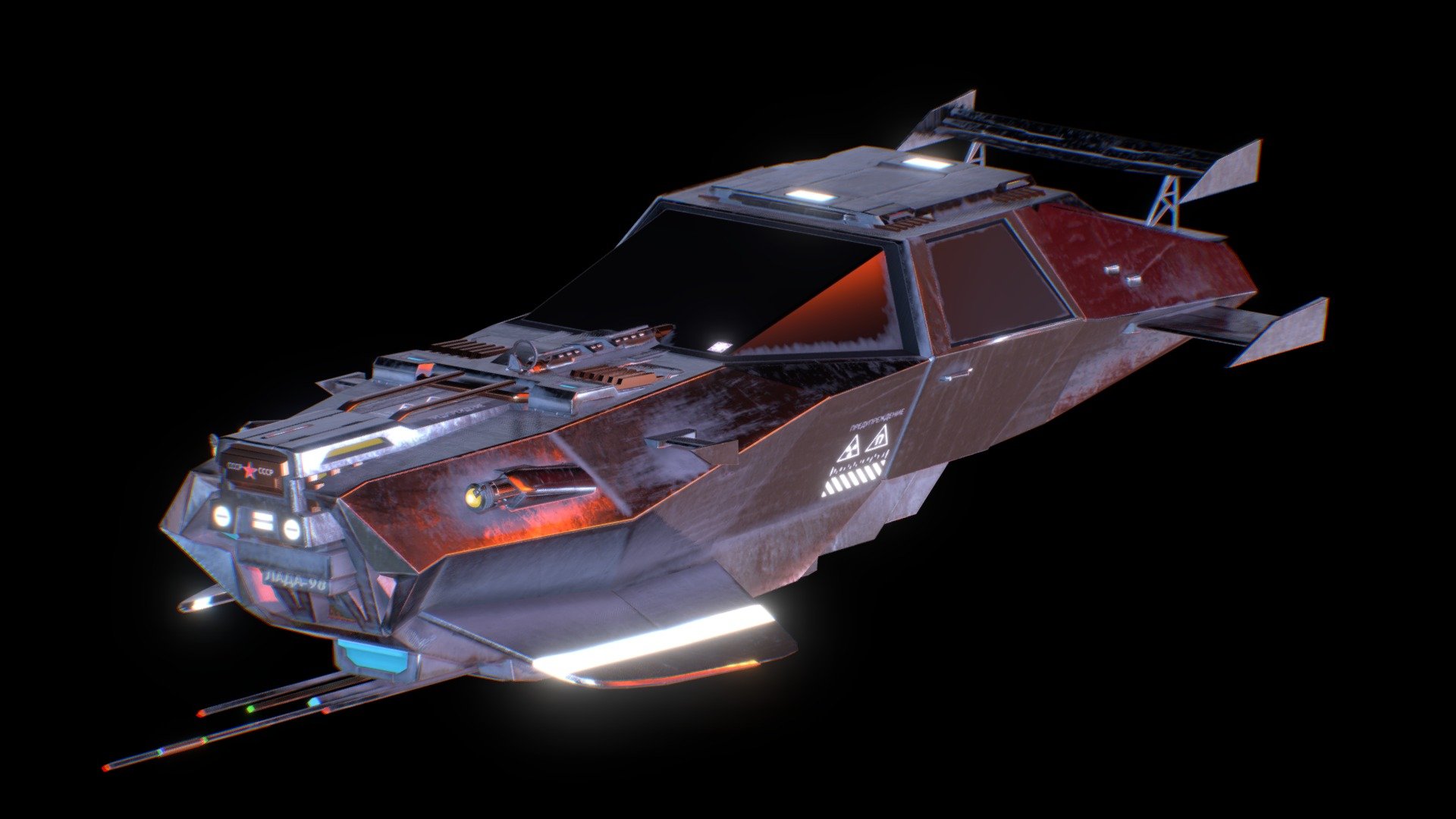 Soviet Flying Car - 1999 Cyberpunk - 3D model by Christian Orion Adler ...