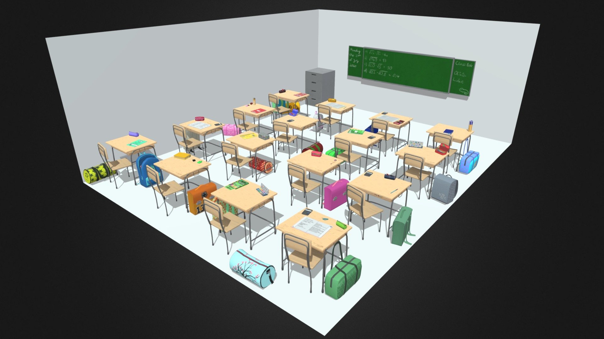 Classroom - 3D model by a.buechau [51a1f71] - Sketchfab